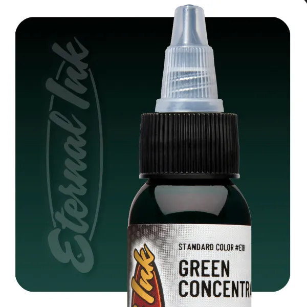 BOJA ZA TETOVIRANJE ETERNAL - GREEN CONCENTRATE | Tinte, strojevi i ...
